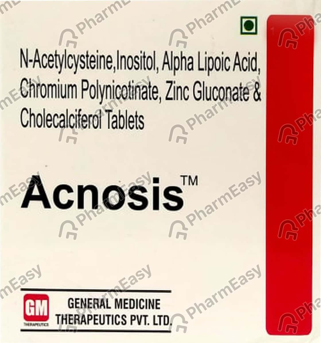 Buy Acnosis Strip Of 10 Tablets Online at Flat 15% OFF | PharmEasy