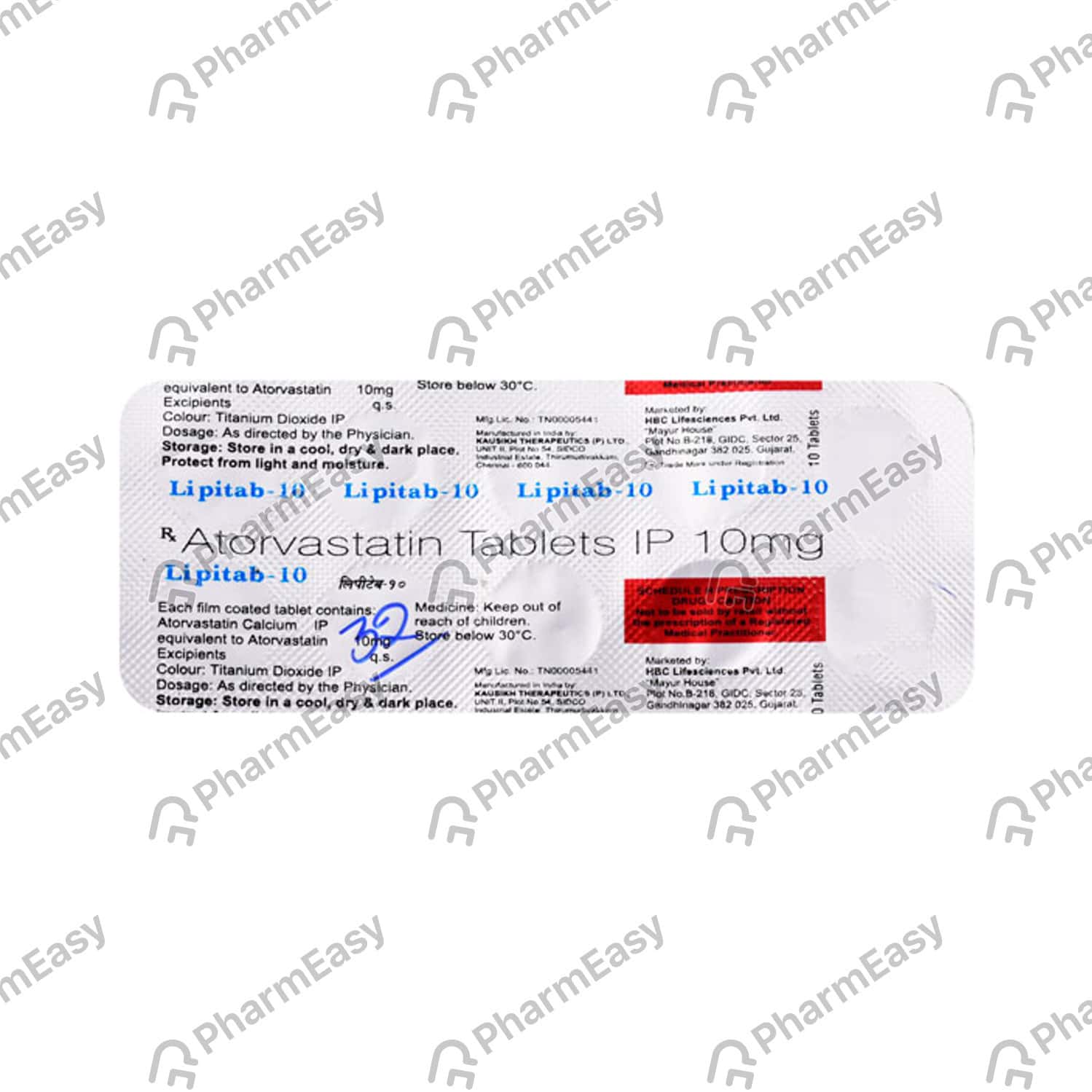 Buy Lipitab 10 MG Tablet (15) Online at Flat 15% OFF | PharmEasy