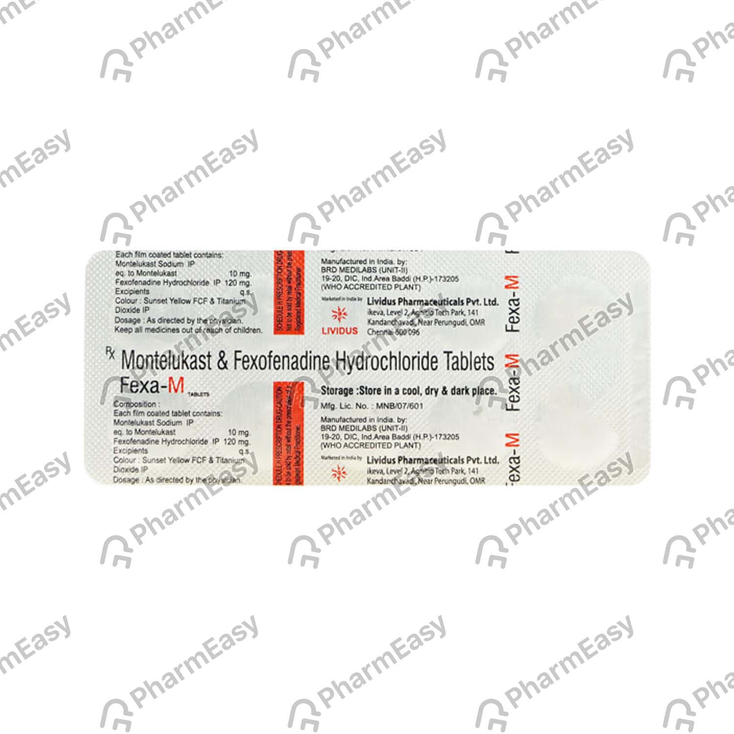 Fexa M Strip Of 10 Tablets: Uses, Side Effects, Price & Dosage | PharmEasy