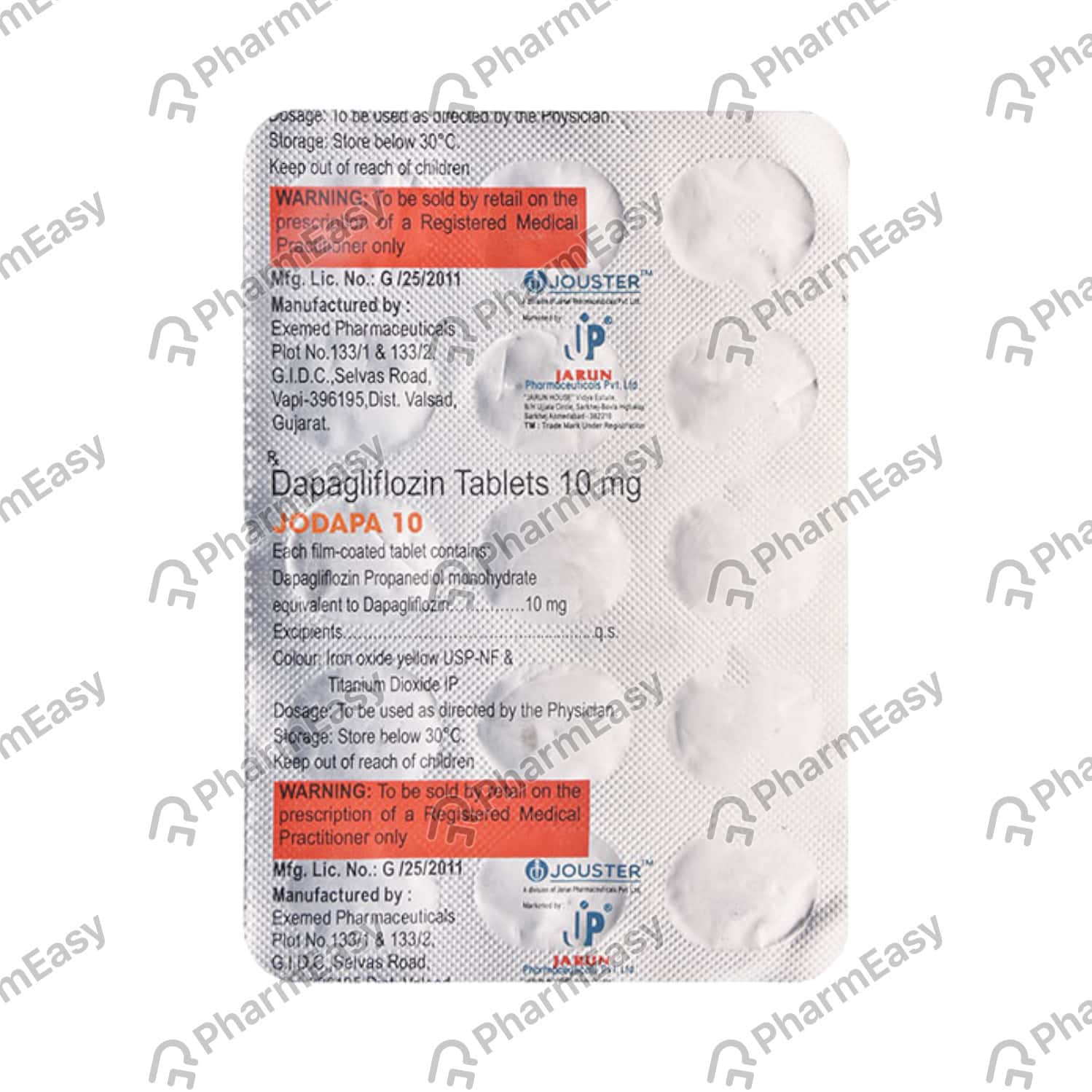 Jodapa 10 MG Tablet (15): Uses, Side Effects, Price & Dosage | PharmEasy