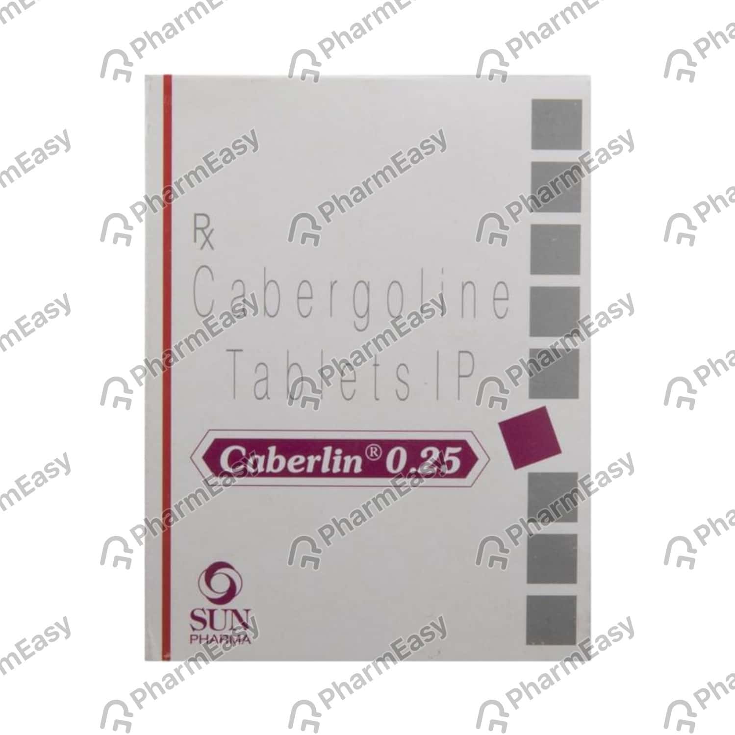 Caberlin 0.25 MG Tablet (8): Uses, Side Effects, Price & Dosage | PharmEasy