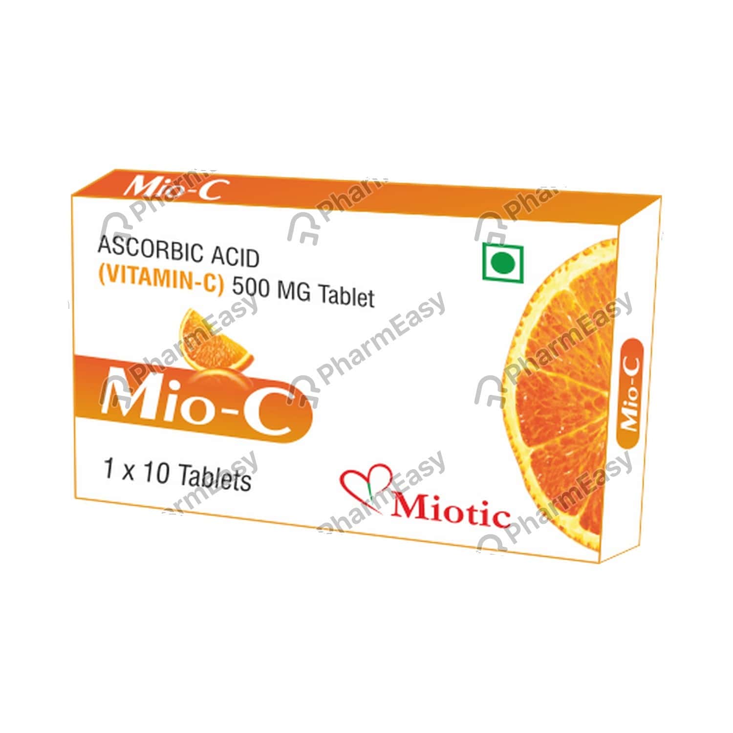 Mio C 500 MG Tablet (10) - Uses, Side Effects, Dosage, Composition ...