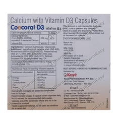 Coecoral D3 Strip Of 15 Capsules - Uses, Side Effects, Dosage ...