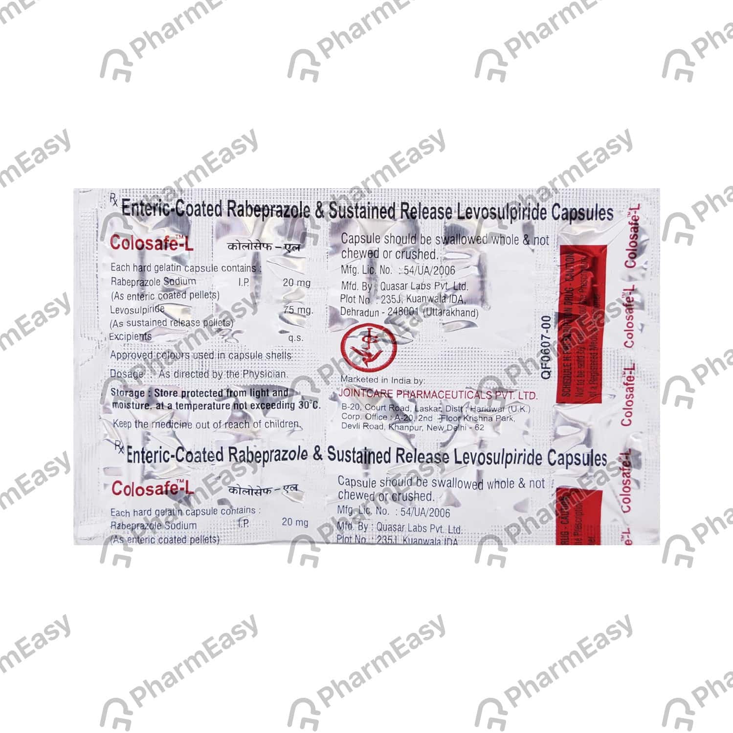 Colosafe L Strip Of 10 Capsules: Uses, Side Effects, Price & Dosage ...