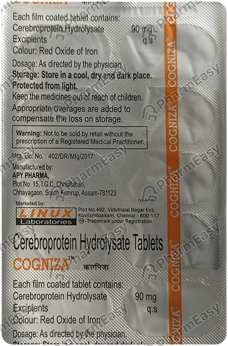 Buy Cognizac 90 MG Tablet (10) Online at Flat 15% OFF | PharmEasy
