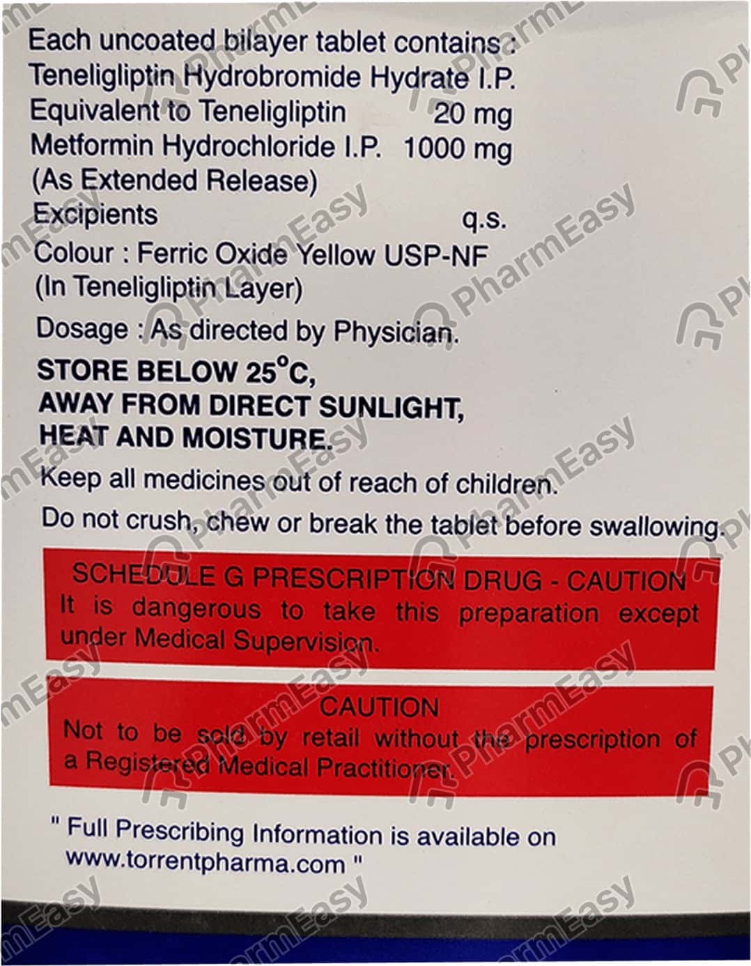 Teneza M 1000mg Strip Of 15 Tablets: Uses, Side Effects, Price & Dosage ...