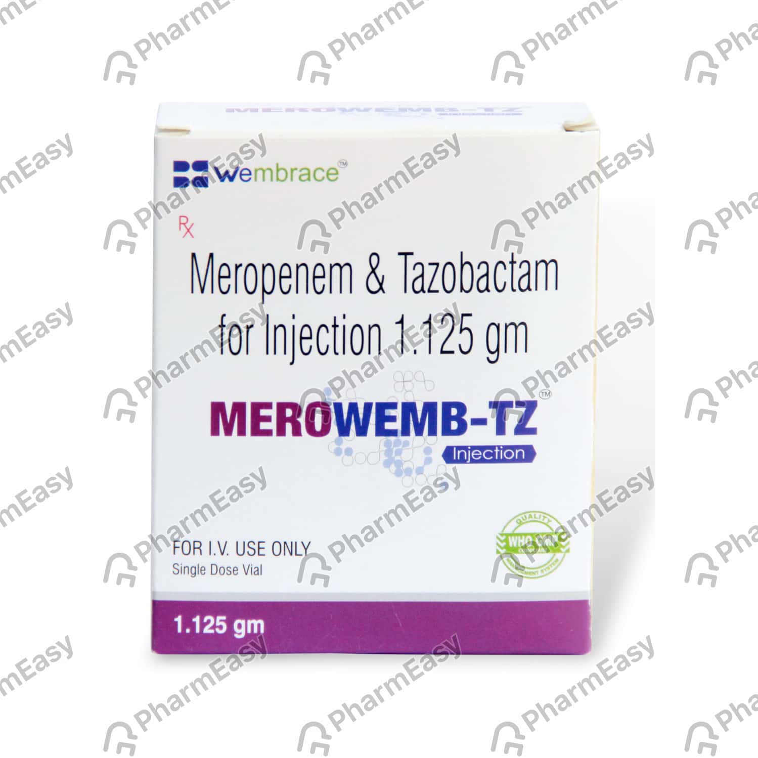 Buy Merowemb Tz 1.125gm Dry Vial Of 1 Powder For Injection Online at ...