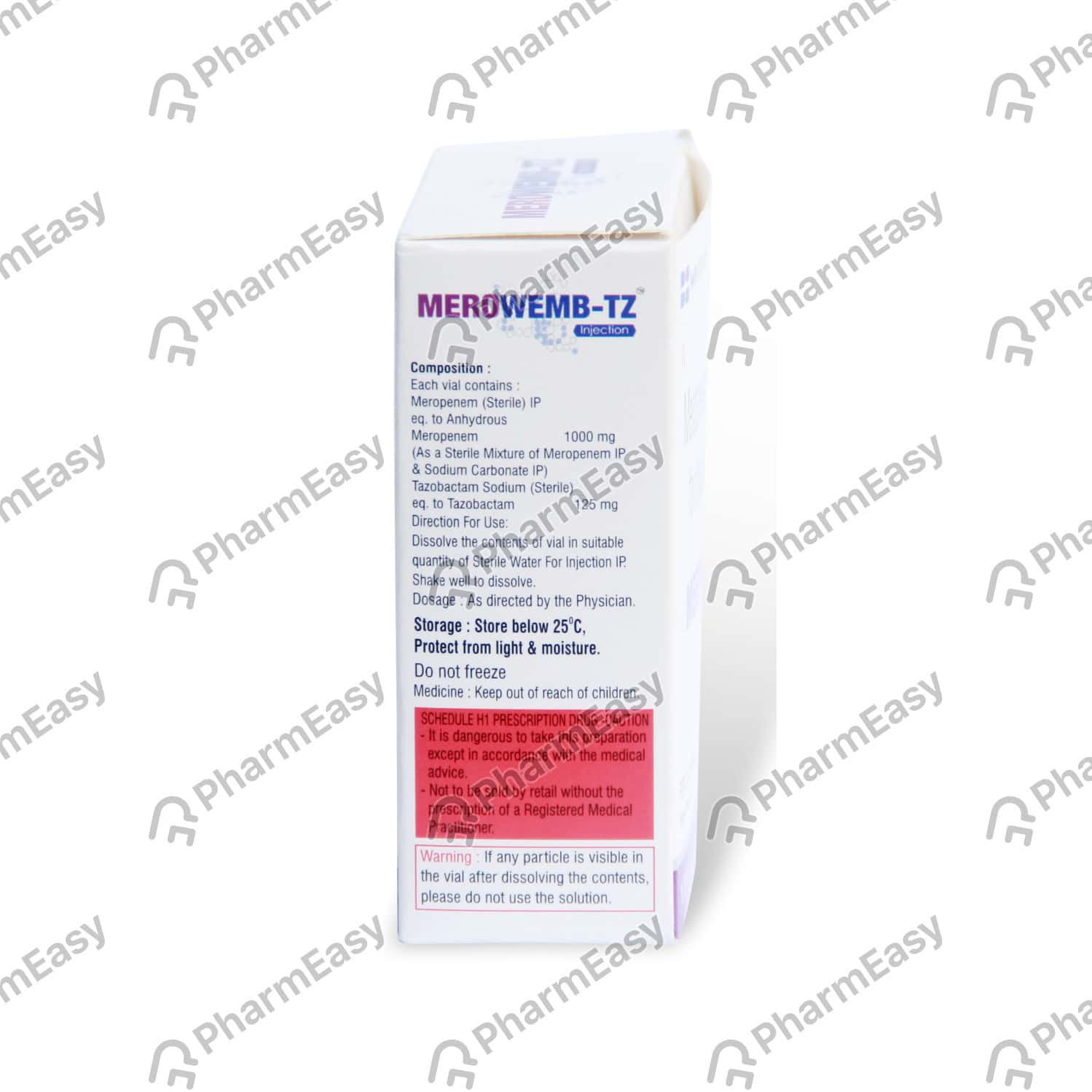 Buy Merowemb Tz 1.125gm Dry Vial Of 1 Powder For Injection Online at ...