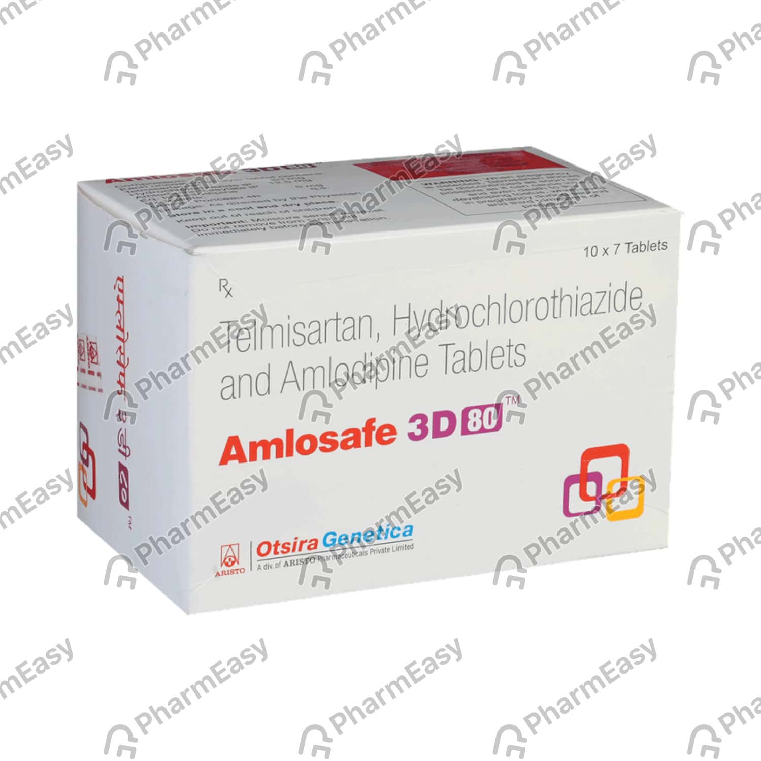 Amlosafe 3d 80mg Strip Of 7 Tablets: Uses, Side Effects, Price & Dosage ...