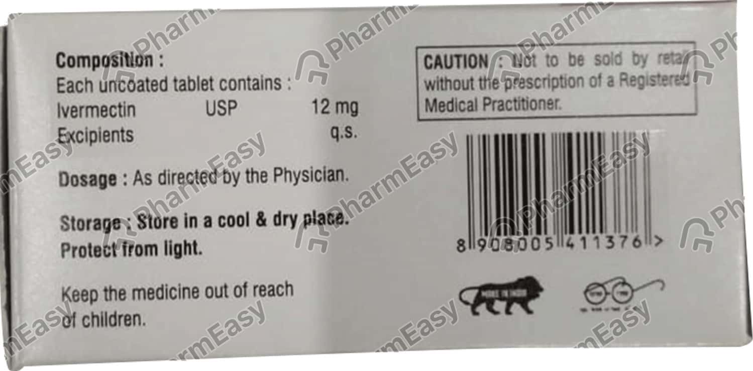 Iverjohn 12 MG Tablet (10): Uses, Side Effects, Price & Dosage | PharmEasy