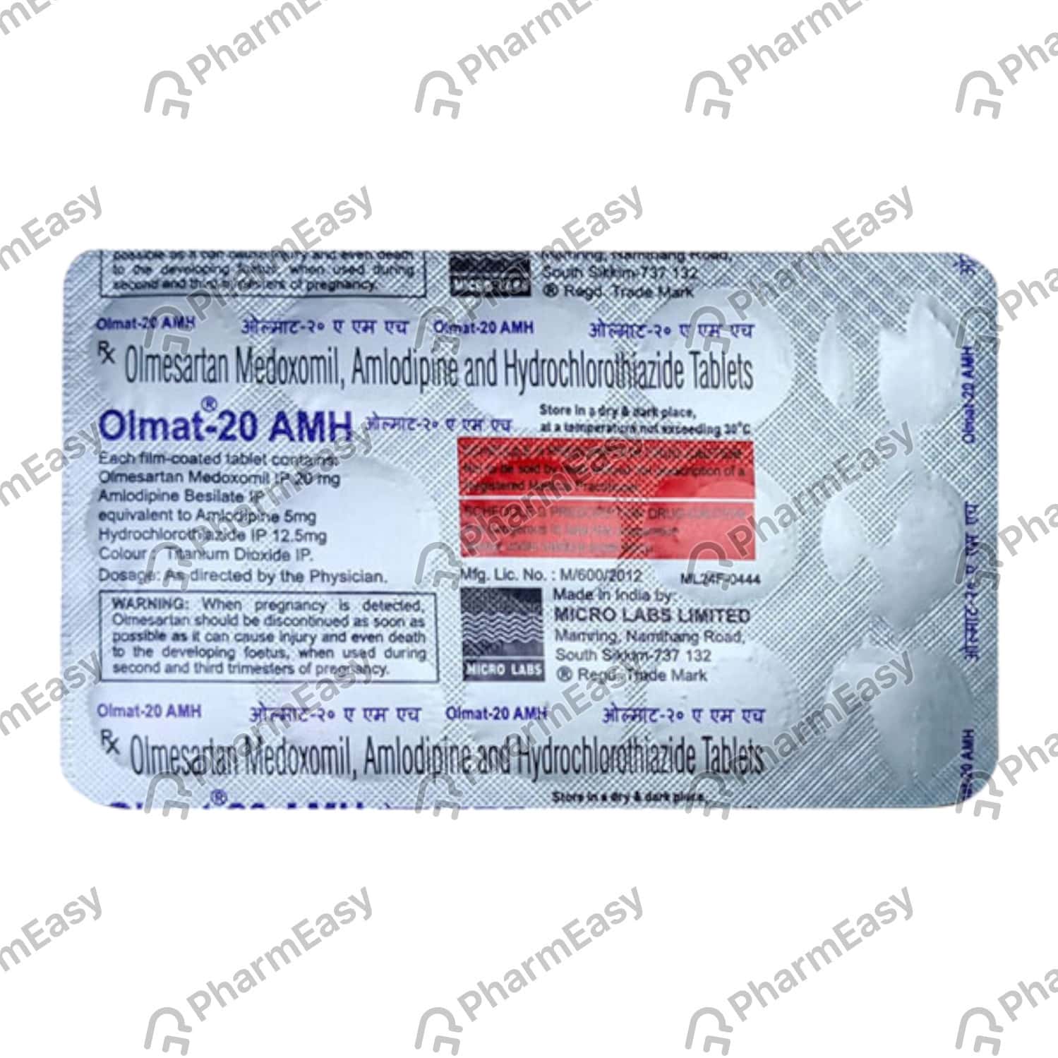 Buy Olmat Amh 20mg Strip Of 15 Tablets Online & Save Up to 24% at PharmEasy