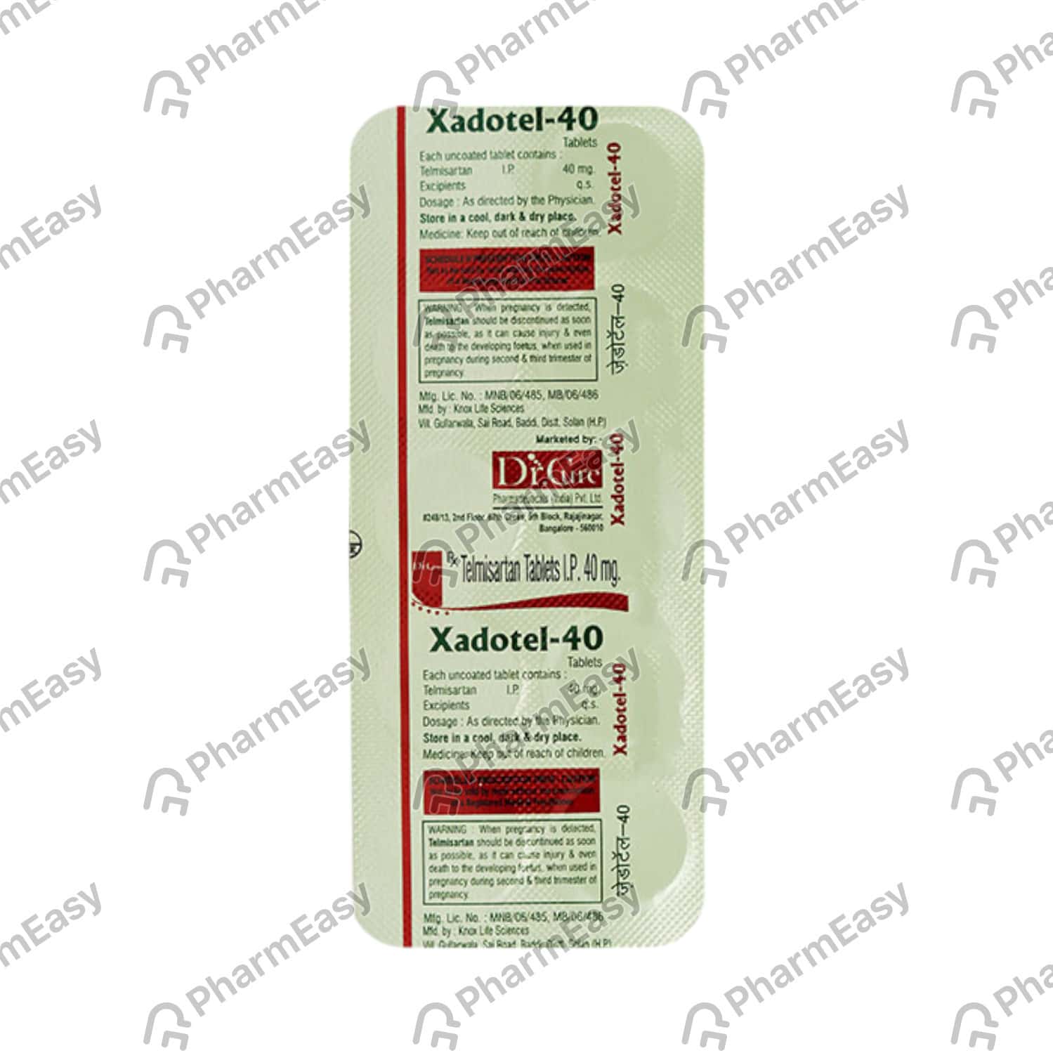 Xadotel 40 MG Tablet (10): Uses, Side Effects, Price & Dosage | PharmEasy