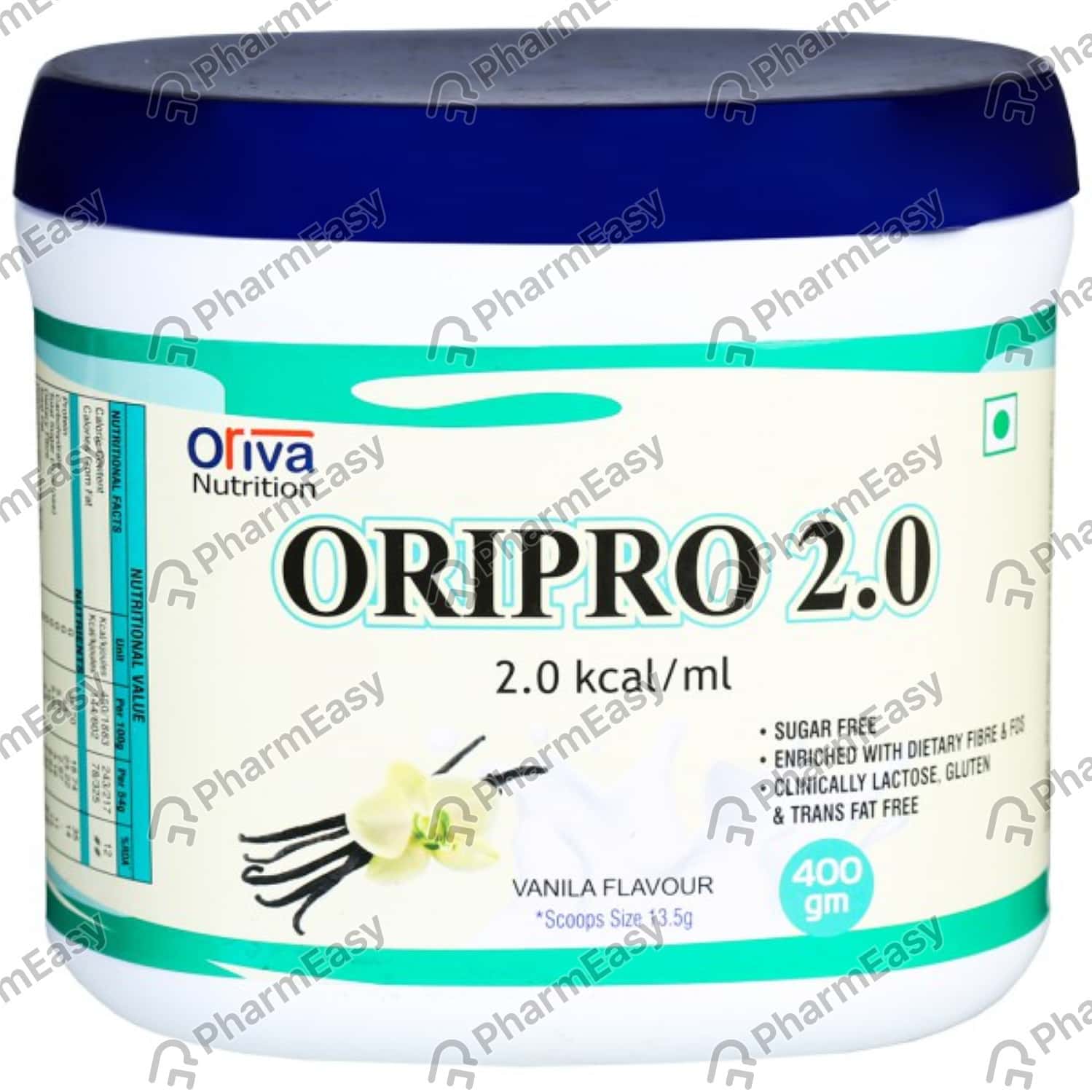 Buy Oripro 2.0 Vanilla Flavour Sugar Free Jar Of 400gm Oral Powder ...