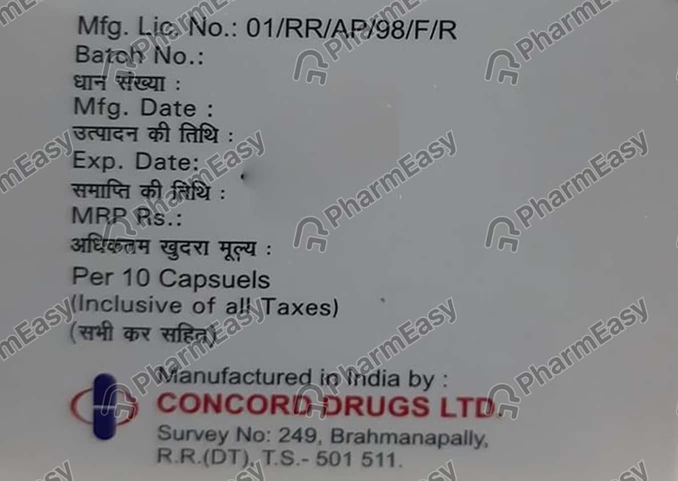 Doxycon Lb Strip Of 10 Capsules: Uses, Side Effects, Price & Dosage ...