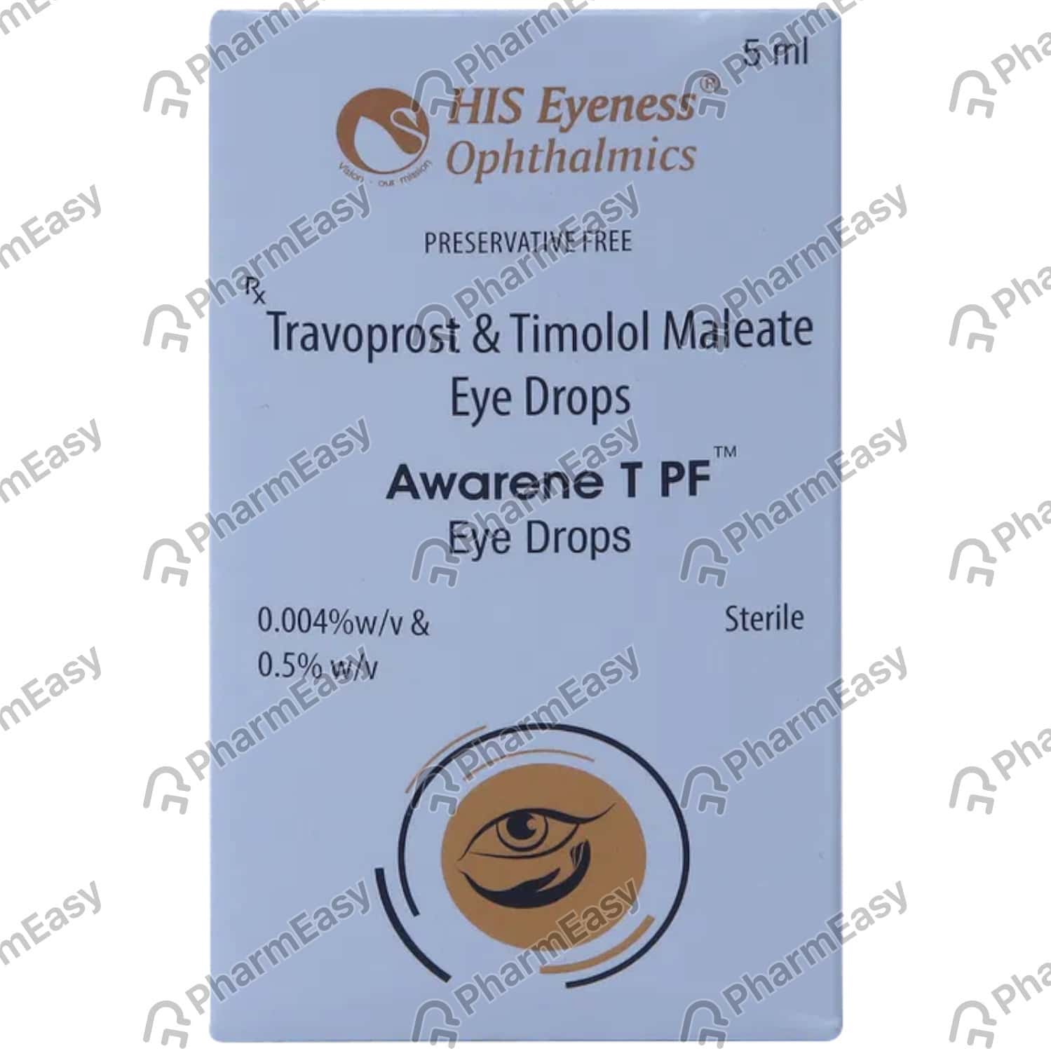 Awarene T Pf Bottle Of 5ml Eye Drops: Uses, Side Effects, Price ...