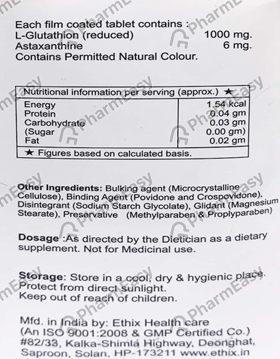 Buy Gsh Forte Strip Of 10 Tablets Online at Flat 15% OFF | PharmEasy