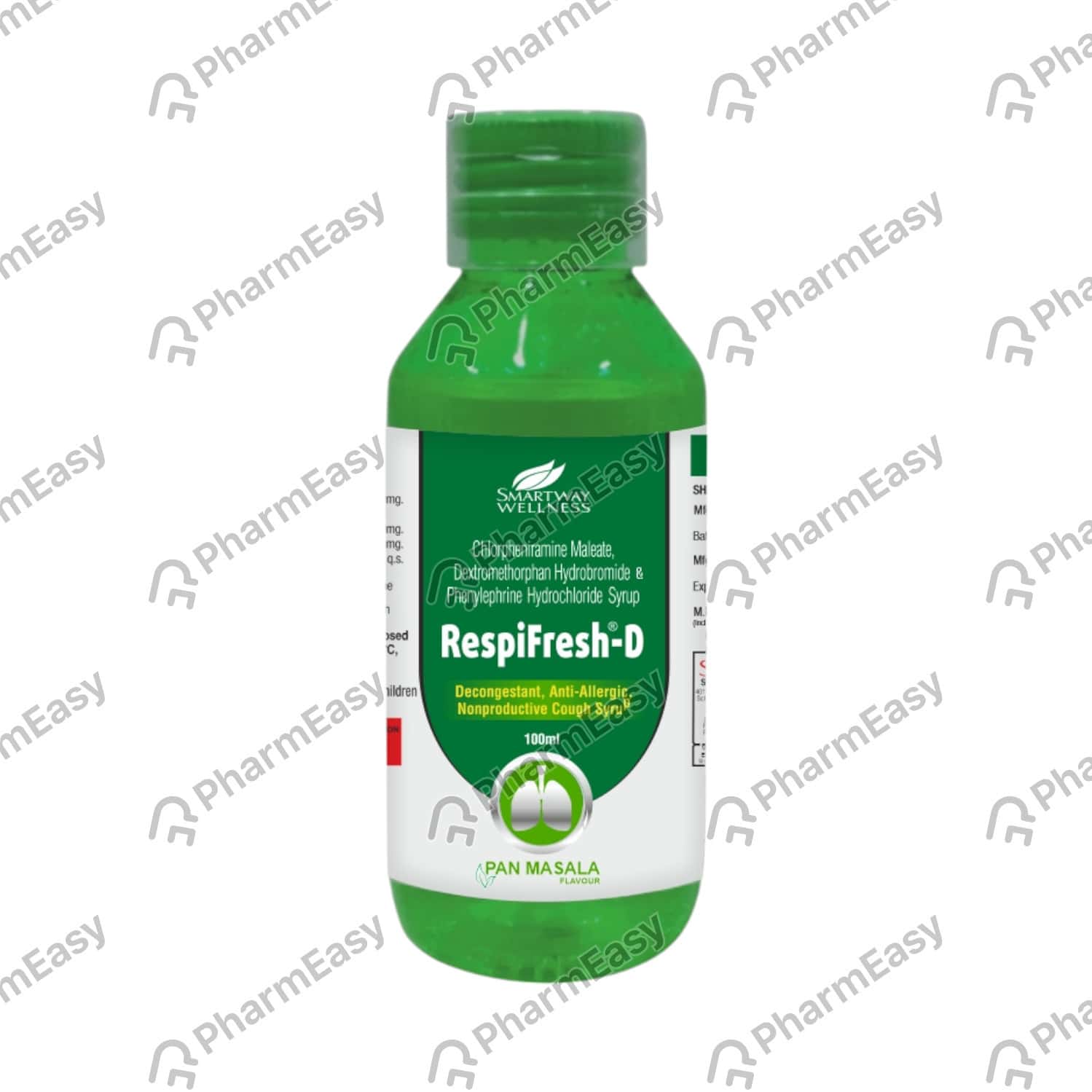 Respifresh D Pan Masala Flavour Bottle Of 100ml Syrup: Uses, Side ...