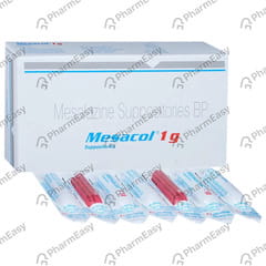 Buy Mesacol 1 G Rectal Suppository (7) Online & Save Up to 24% at PharmEasy