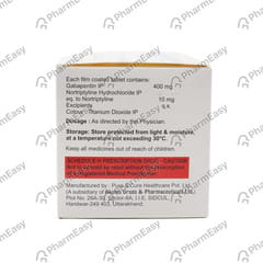 Gabagesic Nt 400/10mg Strip Of 10 Tablets: Uses, Side Effects, Price ...