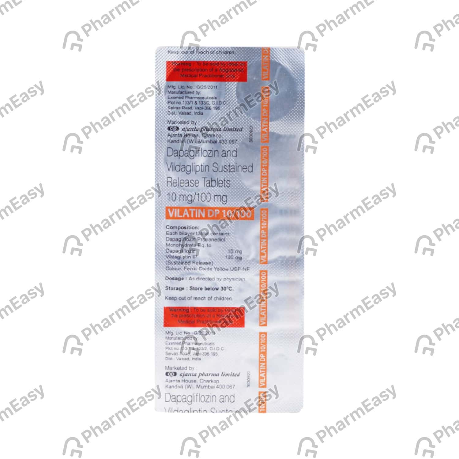 Vilatin Dp 10/100 Strip Of 10 Tablets: Uses, Side Effects, Price & Dosage | PharmEasy