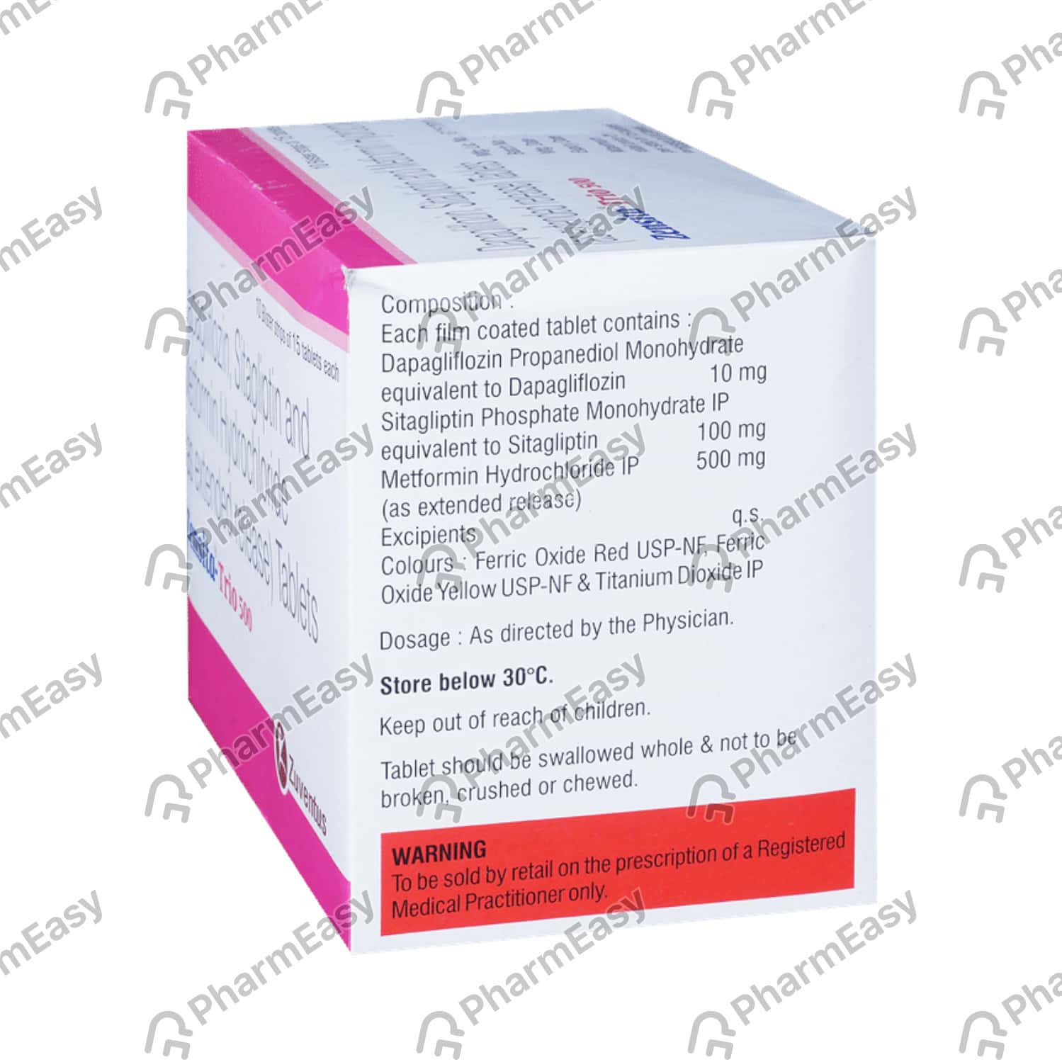 Zensita Trio 500mg Strip Of 15 Tablets: Uses, Side Effects, Price ...