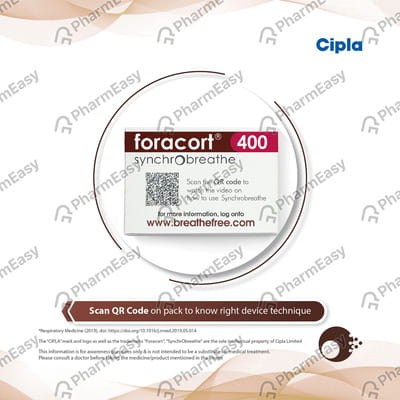 Foracort 400mcg Synchrobreathe With Dose Counter Box Of 120md Metered ...