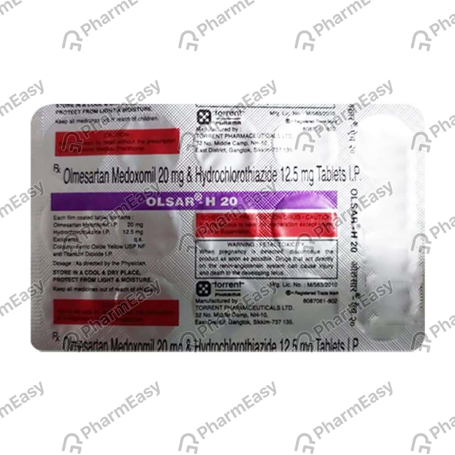 Buy Olsar H 20mg Strip Of 15 Tablets Online at Flat 15% OFF | PharmEasy