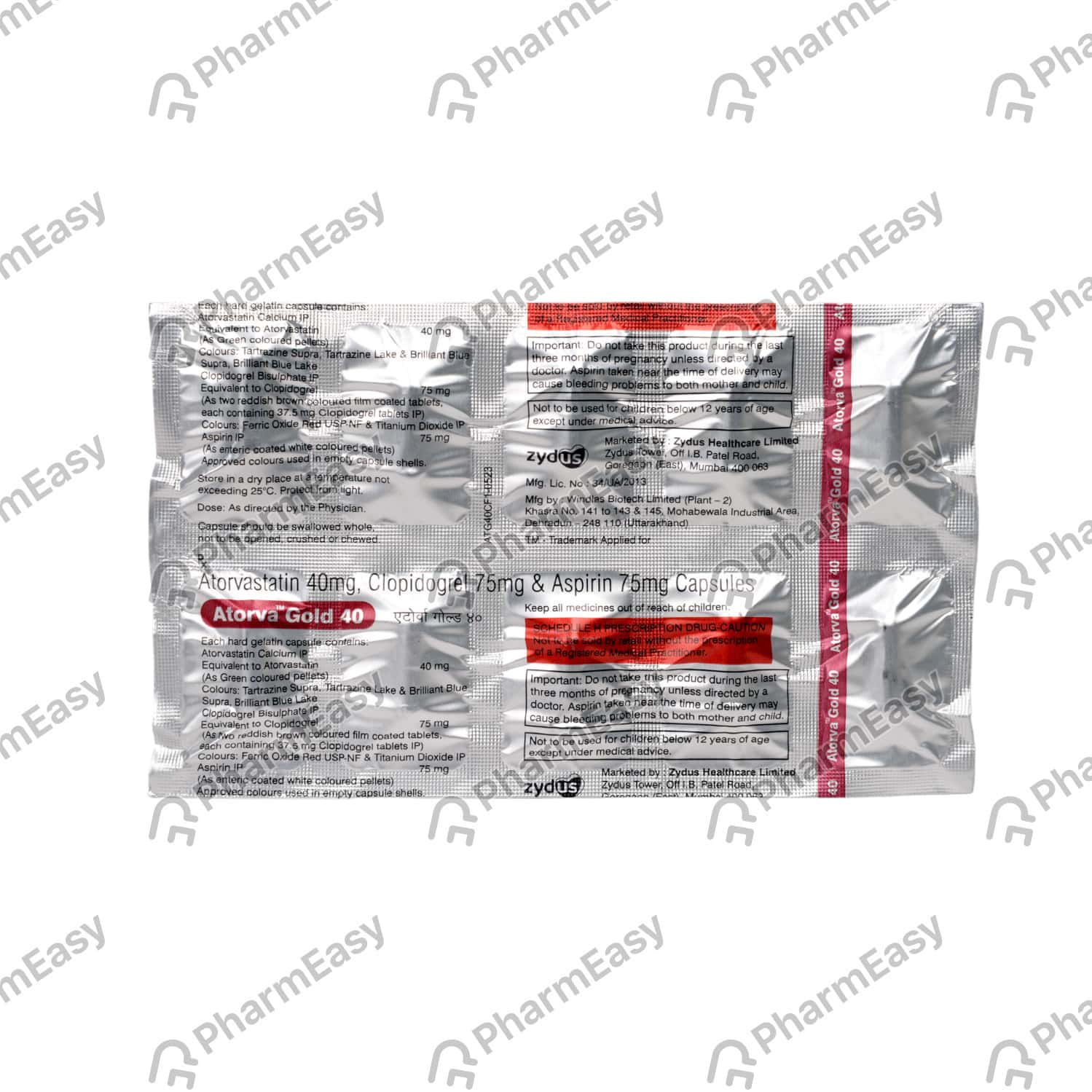 Buy Atorva Gold 40mg Strip Of 10 Capsules Online at Flat 15% OFF ...