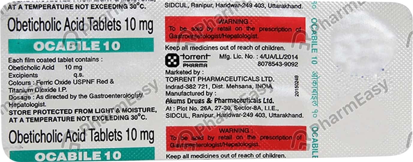 Ocabile 10 MG Tablet (10): Uses, Side Effects, Price & Dosage | PharmEasy