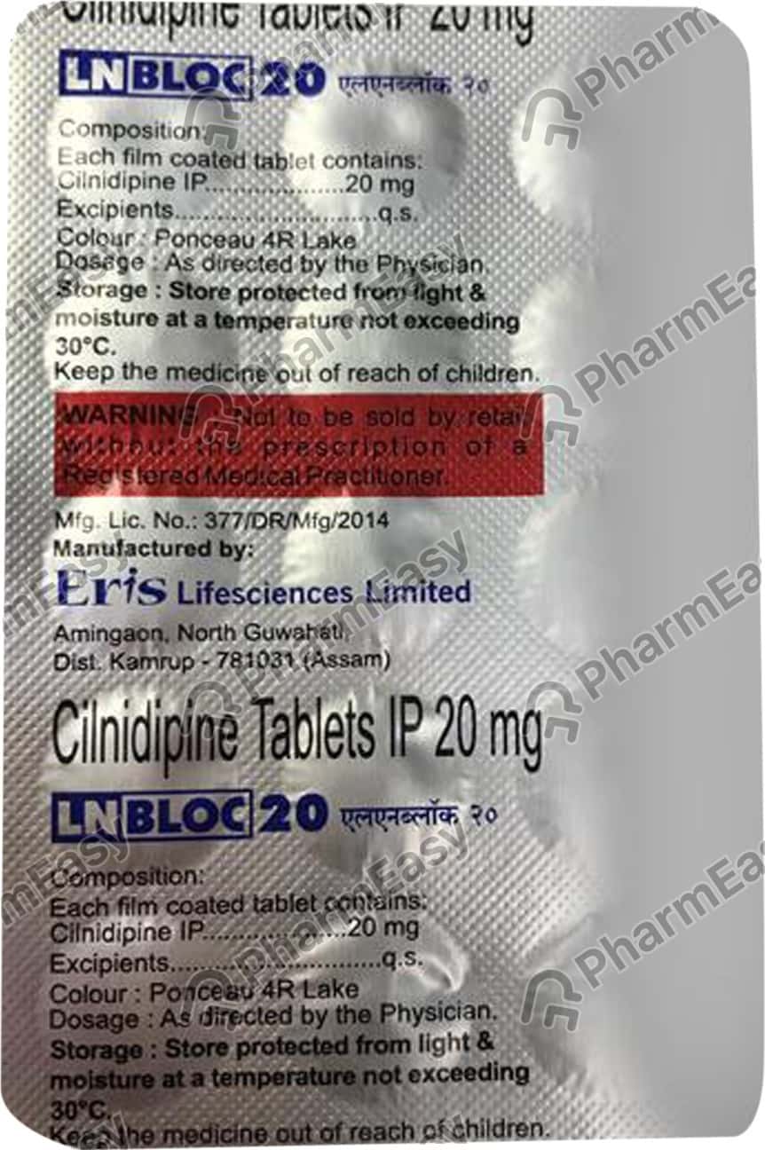 Lnbloc 20 MG Tablet (15): Uses, Side Effects, Price & Dosage | PharmEasy