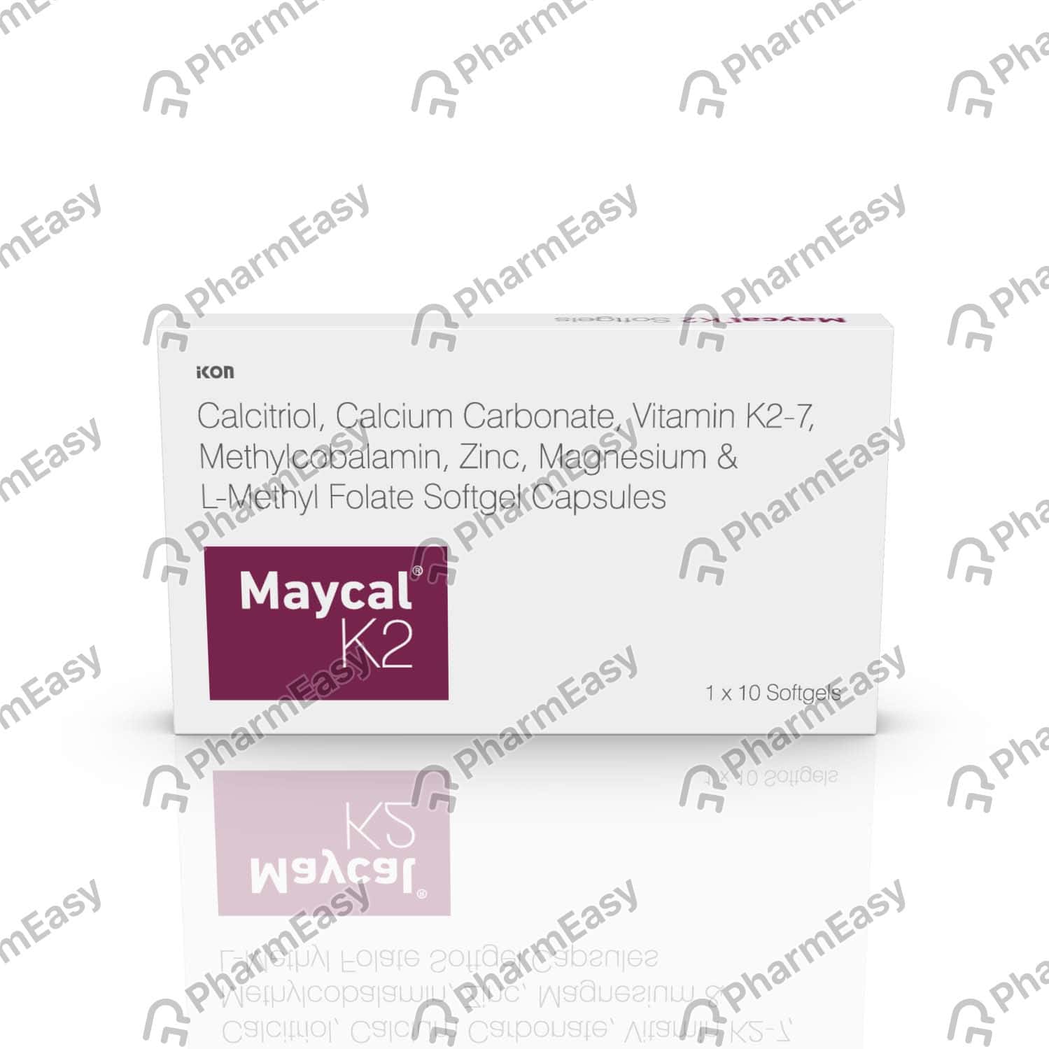 Buy Maycal K2 Strip Of 10 Softgel Capsules Online & Save Up to 24% at ...