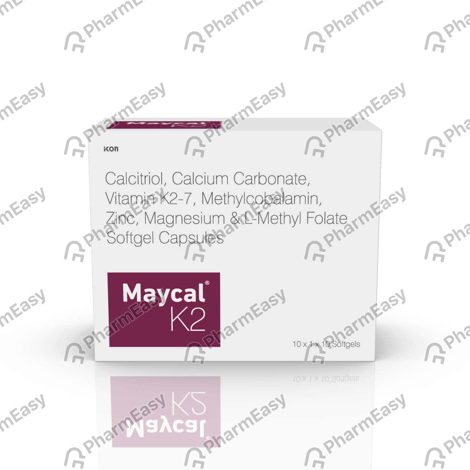 Buy Maycal K2 Strip Of 10 Softgel Capsules Online at Flat 15% OFF ...