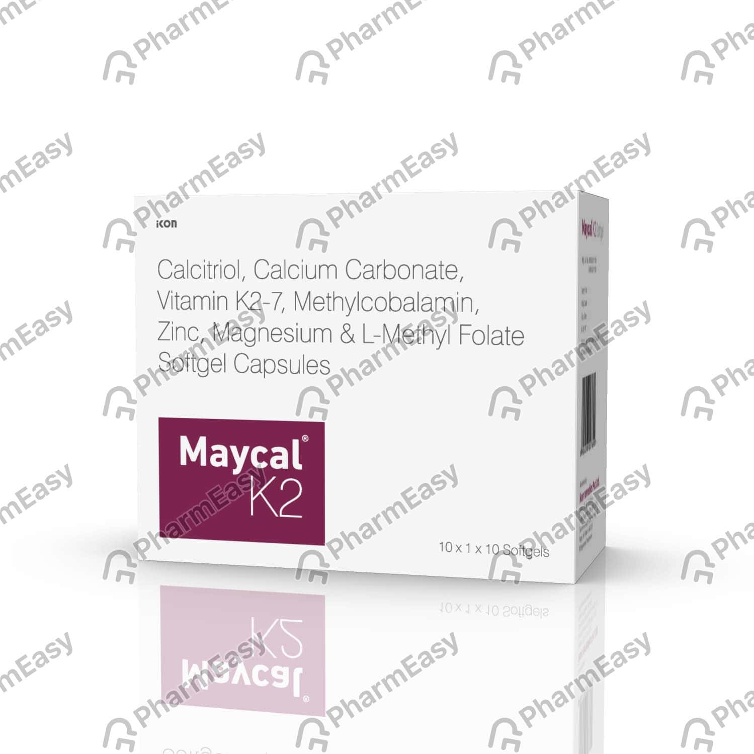 Buy Maycal K2 Strip Of 10 Softgel Capsules Online at Flat 15% OFF ...