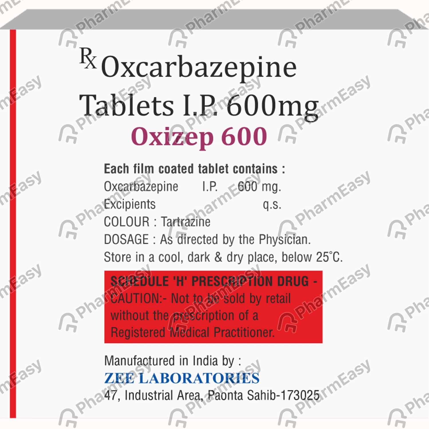 Buy Oxizep 600 MG Tablet (10) Online at Flat 15% OFF | PharmEasy