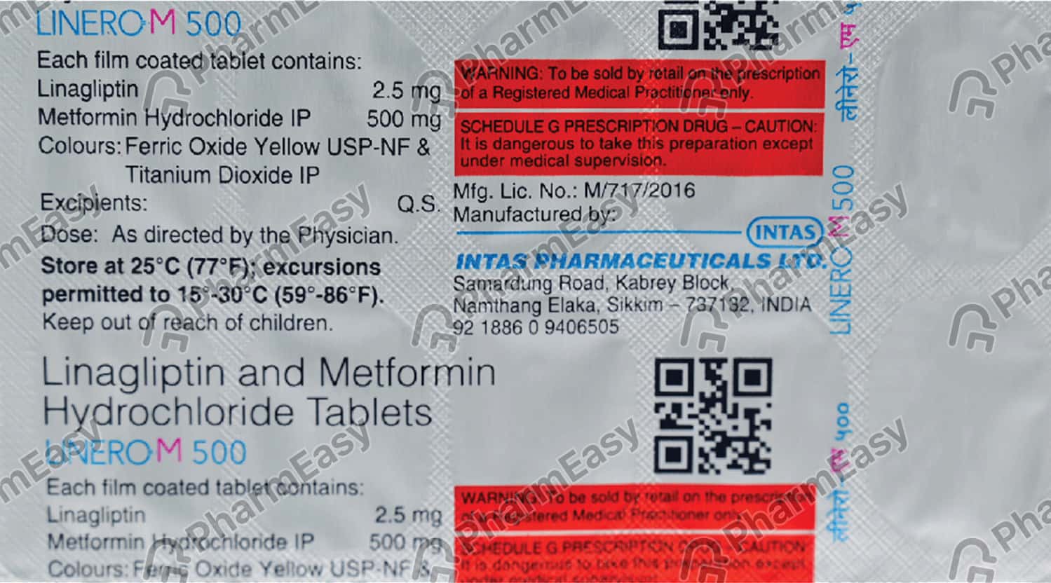 Buy Linero M 500mg Strip Of 10 Tablets Online at Flat 15% OFF | PharmEasy