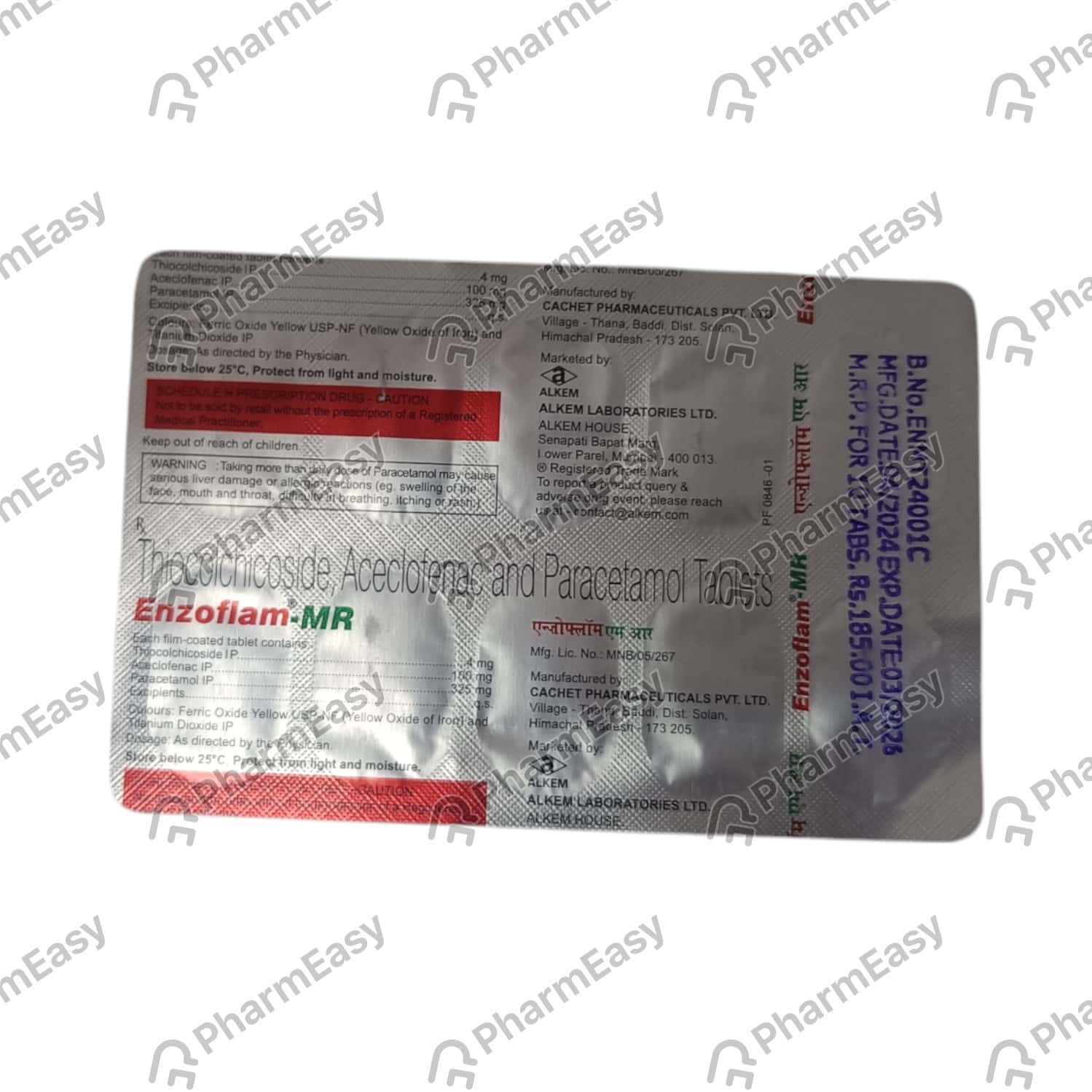 Buy Enzoflam Mr Strip Of 10 Tablets Online at Flat 15% OFF | PharmEasy