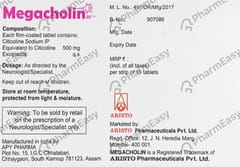 Megacholin Rf 500 MG Tablet (10): Uses, Side Effects, Price & Dosage ...