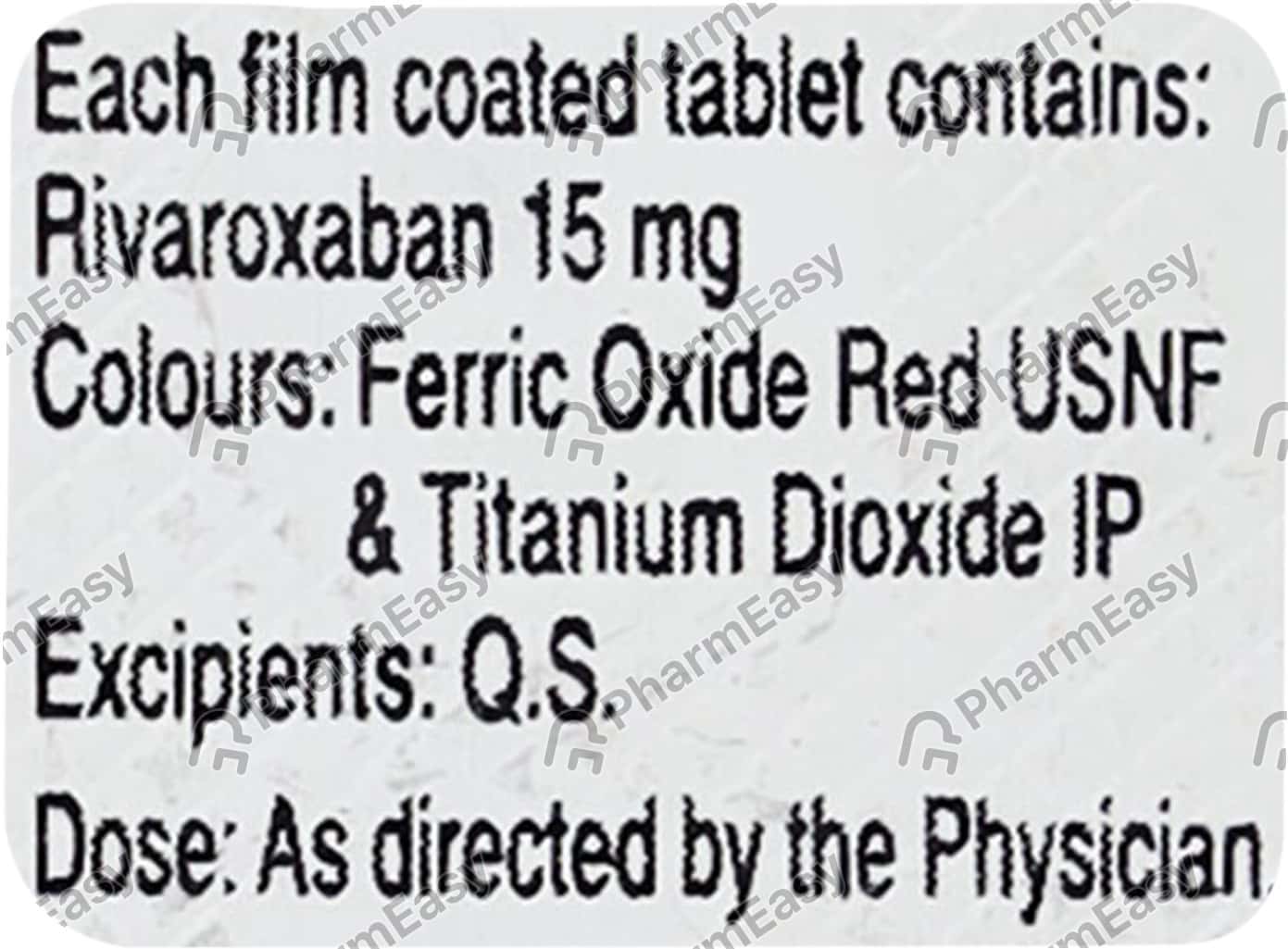 Buy Rixant 15 MG Tablet (4) Online at Flat 15% OFF | PharmEasy