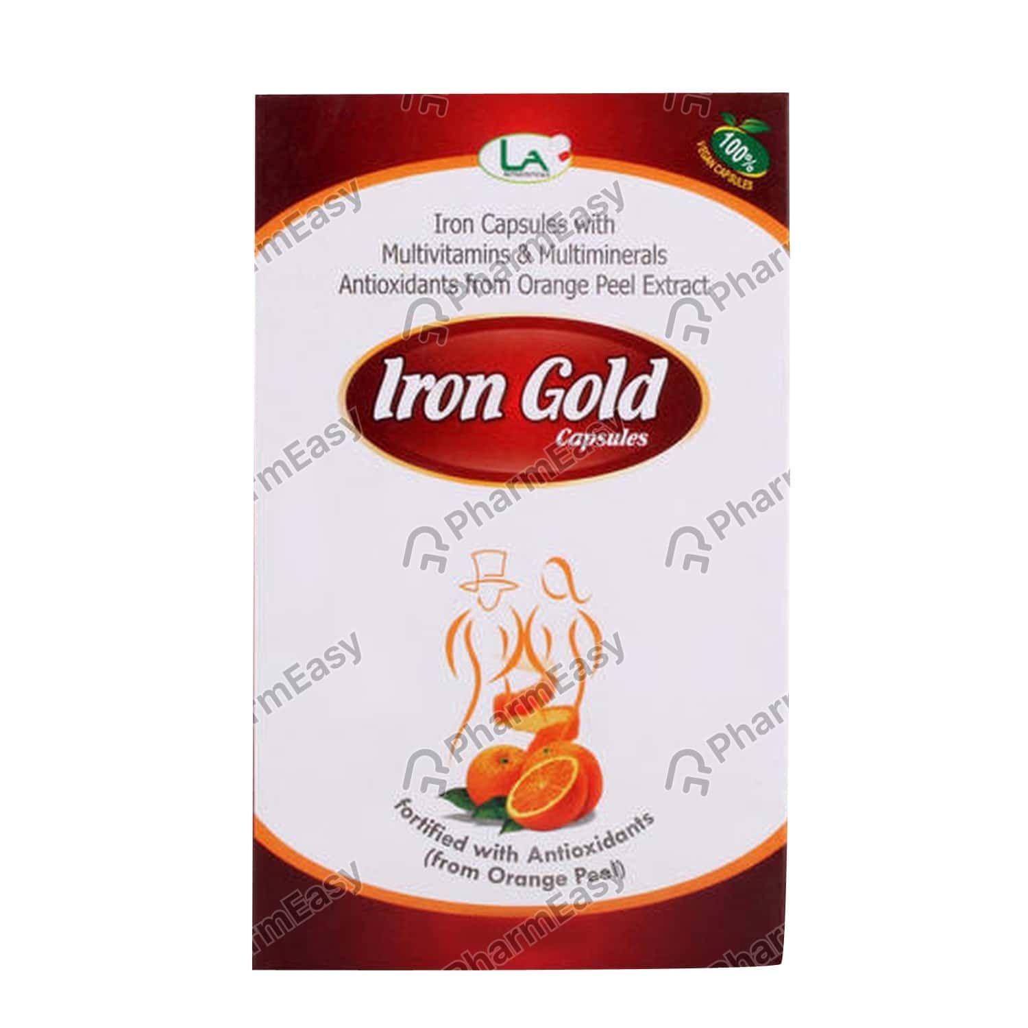 Buy Iron Gold Strip Of 10 Capsules Online at Flat 18% OFF* | PharmEasy