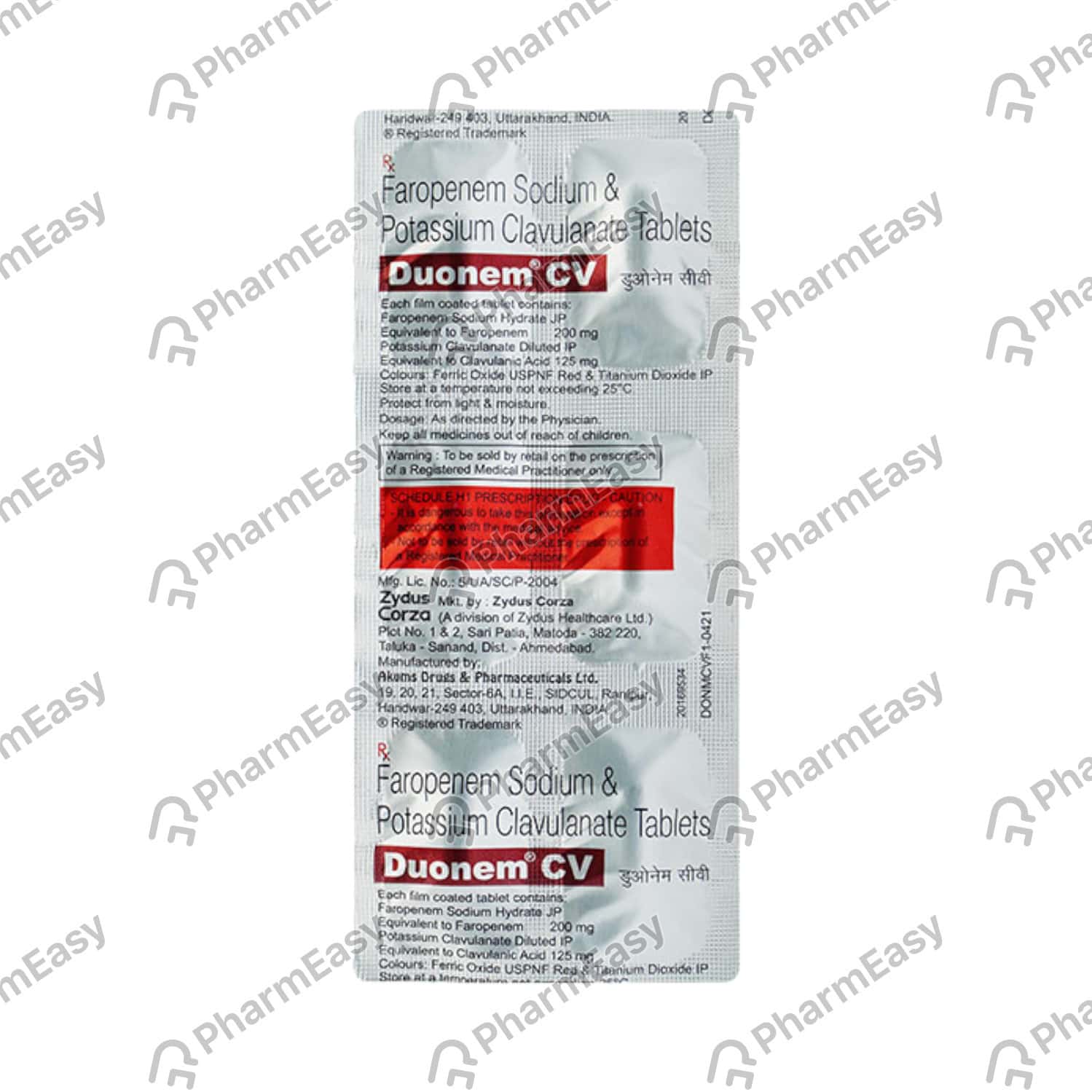 Buy Duonem Cv Strip Of 6 Tablets Online & Save Up to 24% at PharmEasy