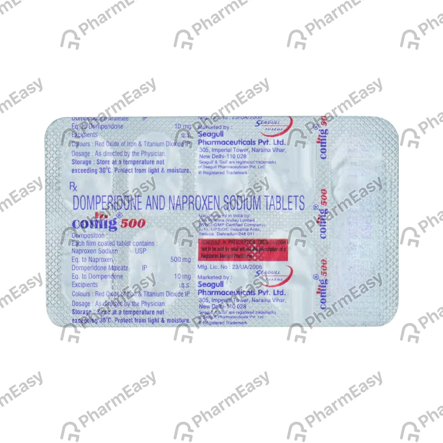 Comig 500mg Strip Of 10 Tablets: Uses, Side Effects, Price & Dosage ...