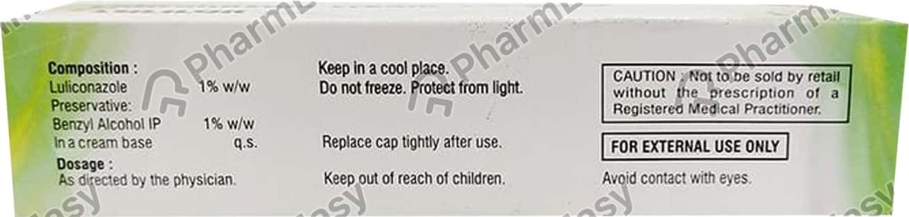 Lulilok 1 % Cream (50): Uses, Side Effects, Price & Dosage | PharmEasy
