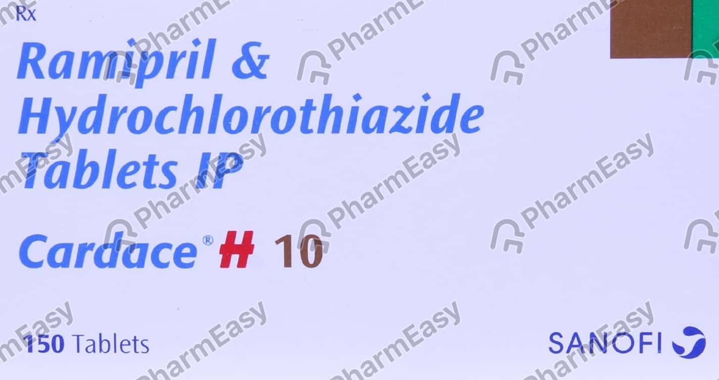 Buy Cardace H 10mg Strip Of 10 Tablets Online at Flat 15% OFF | PharmEasy