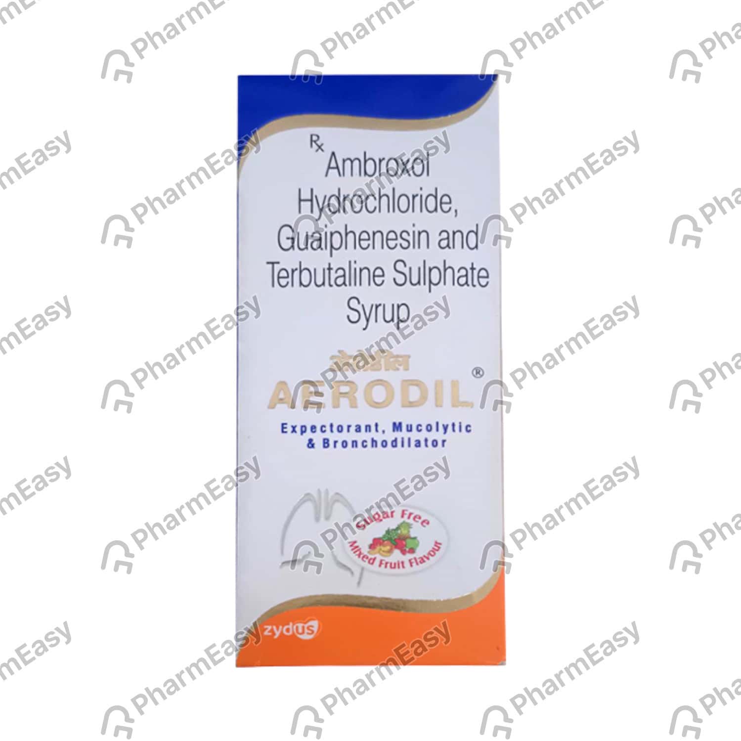 Buy Aerodil Sugar Free Mixed Fruit Flavour Bottle Of 100ml Expectorant ...