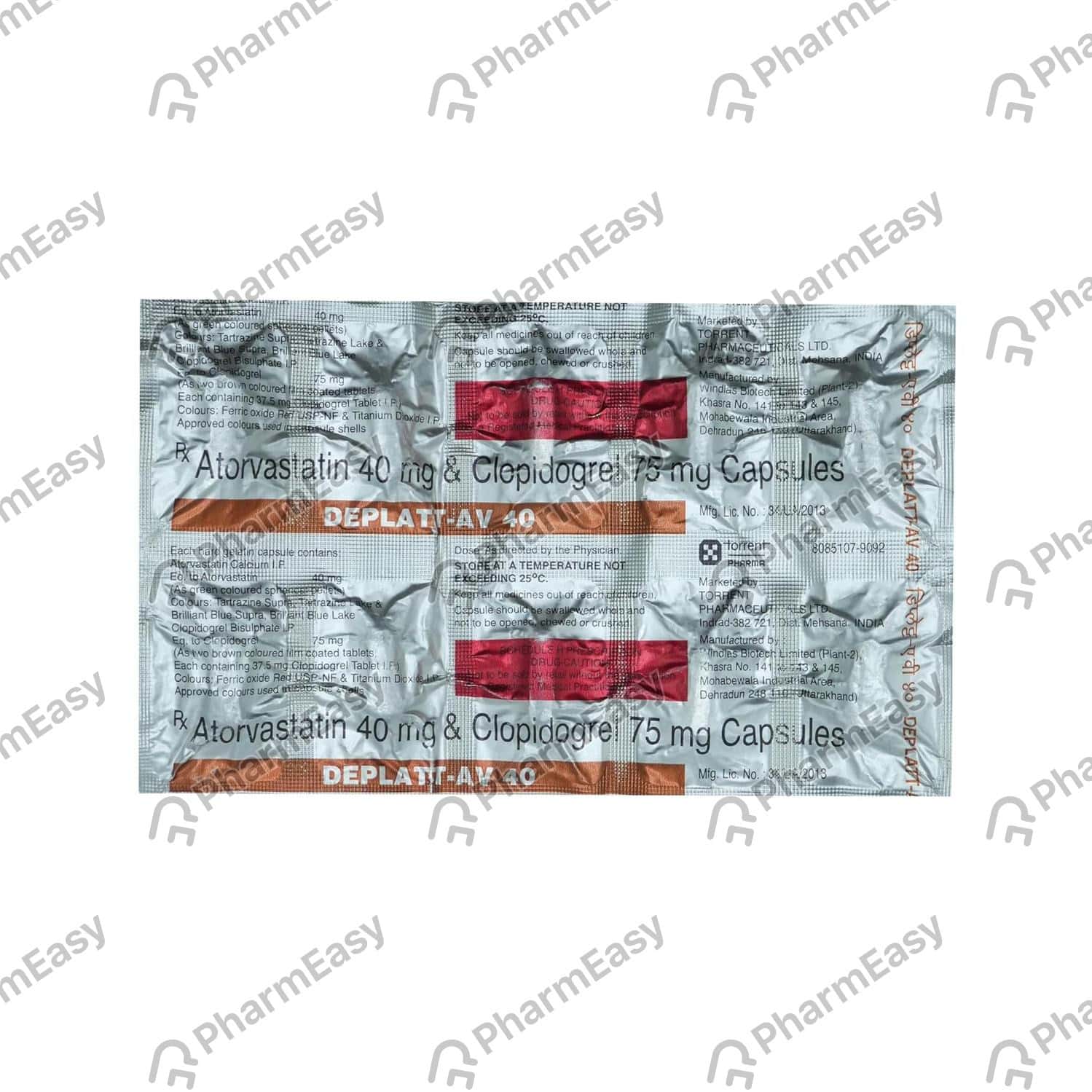 Deplatt Av 40mg Strip Of 10 Capsules: Uses, Side Effects, Price ...