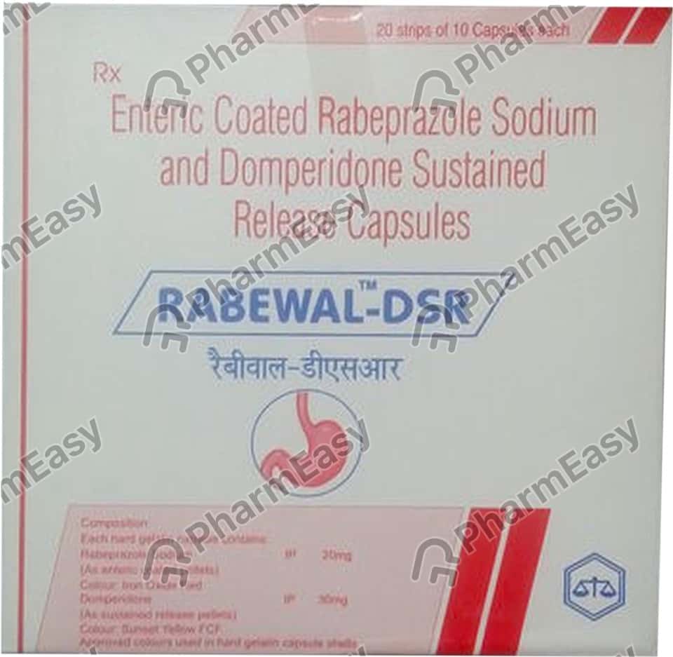 Rabewal Dsr Strip Of 10 Capsules: Uses, Side Effects, Price & Dosage ...