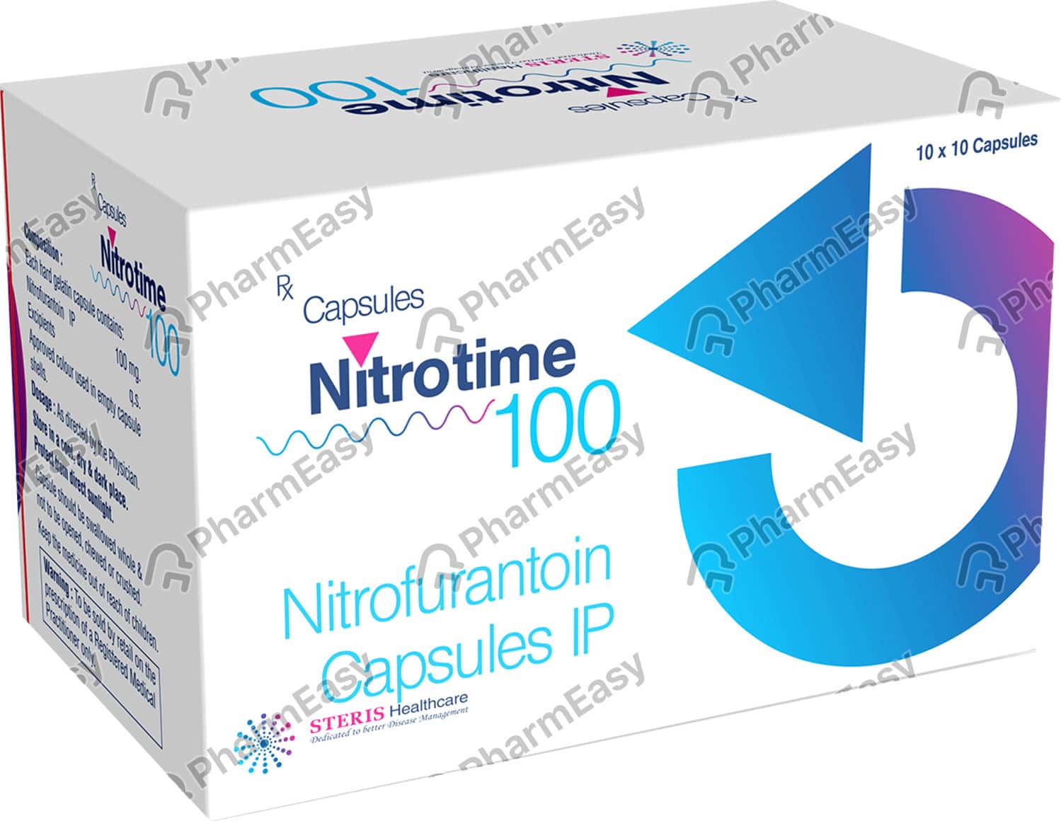 Nitrotime 100 MG Capsule (10): Uses, Side Effects, Price & Dosage ...