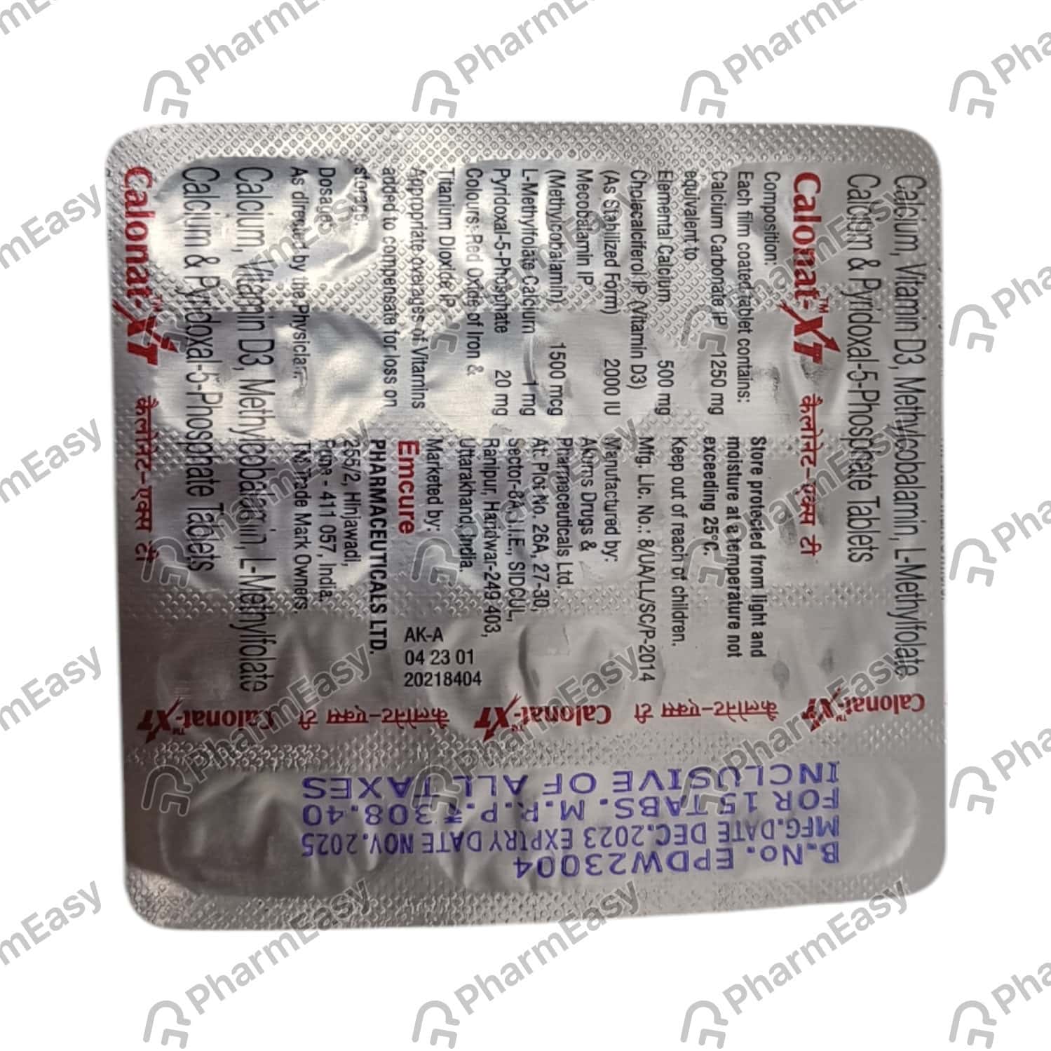 Calonat Xt Strip Of 15 Tablets: Uses, Side Effects, Price & Dosage ...