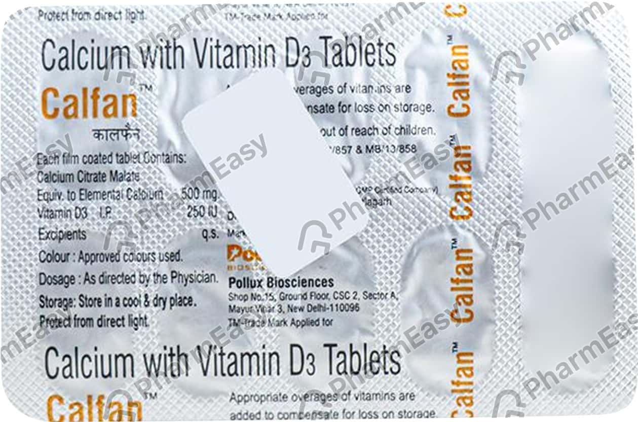 Calfan Strip Of 10 Tablets: Uses, Side Effects, Price & Dosage | PharmEasy