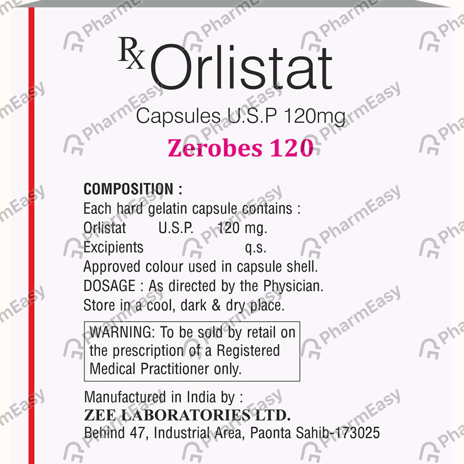 Buy Zerobes 120 MG Capsule (10) Online at Flat 15% OFF | PharmEasy